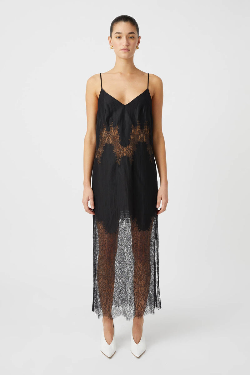 Filigree Lace Maxi Dress in Black - CAMILLA AND MARC® C&M