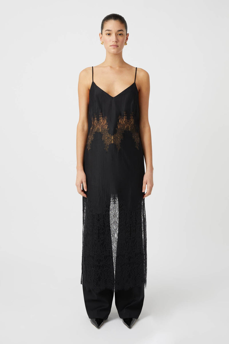 Filigree Lace Maxi Dress in Black - CAMILLA AND MARC® C&M